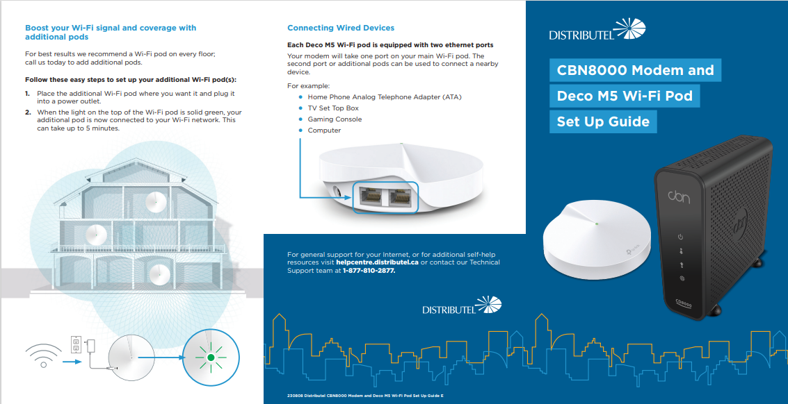 CBN8000 modem and your Deco Wi-Fi pod