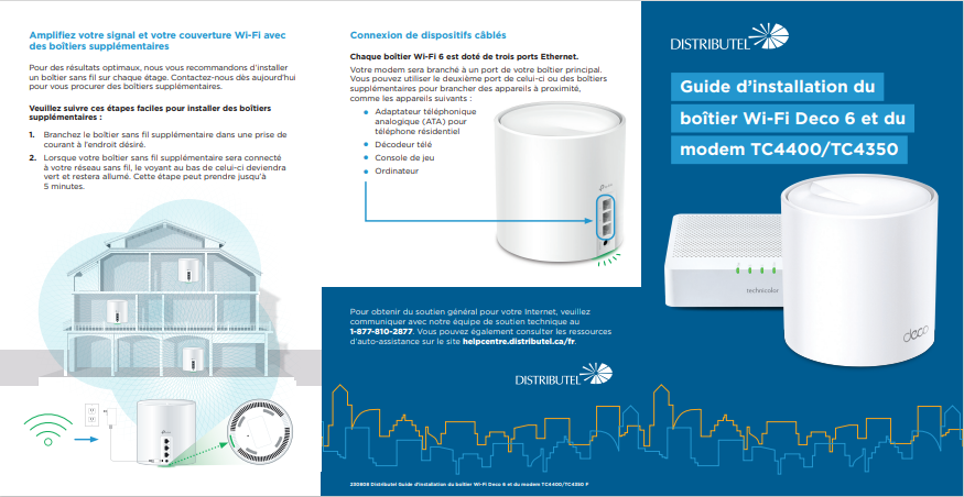 Modem Technicolor et votre boîtier Deco Wi-Fi 6